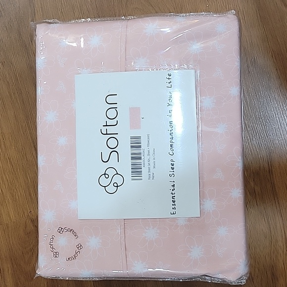 Softan | Bedding | Softan 4 Piece Coral Pink Floral King Sheet Set Brushed Microfiber 5 Deep New ...